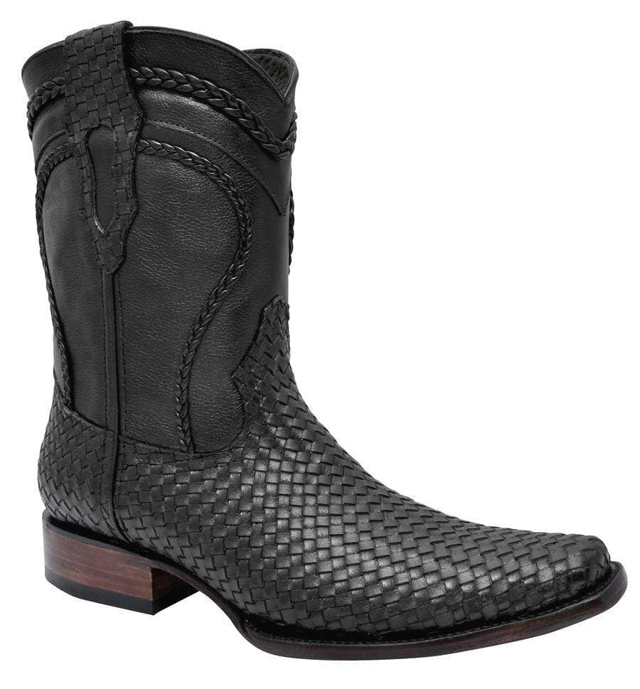 JOE BOOTS 410 BLACK Boots Men's Leather, Cowboy Western boots, Hand Wo ...